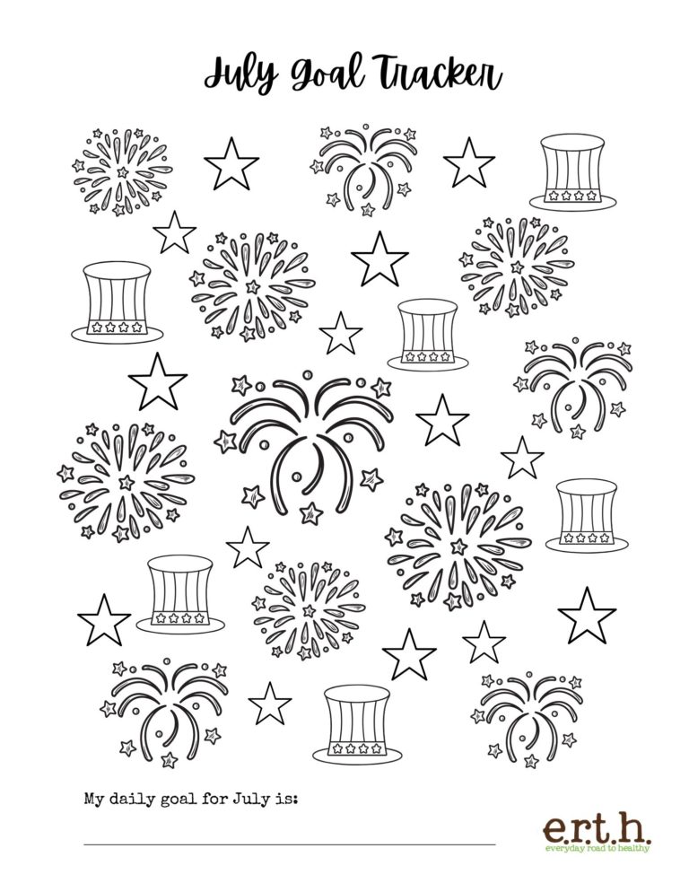 July Goal Tracker – Everyday Road to Healthy